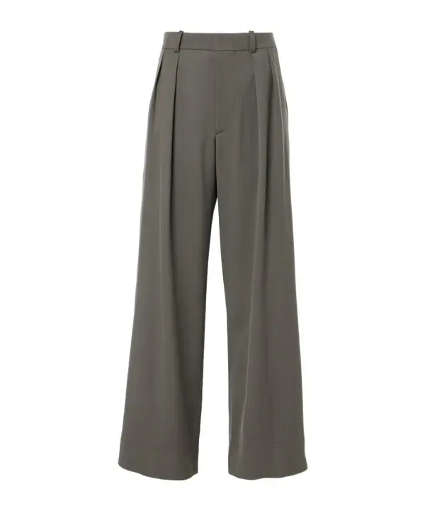 Wardrobe.NYC High-waisted Wide-leg Casual Pants - Black