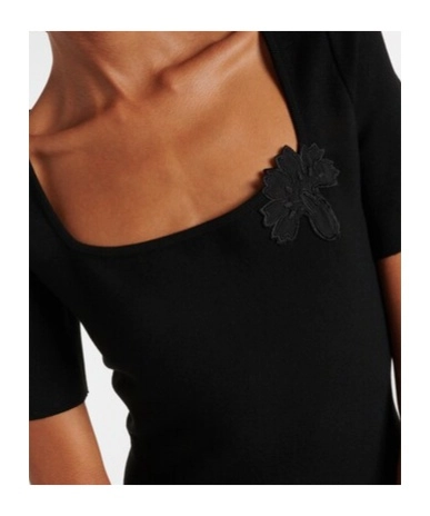 Oscar De La Renta Lace-trimmed Knitted Minidress