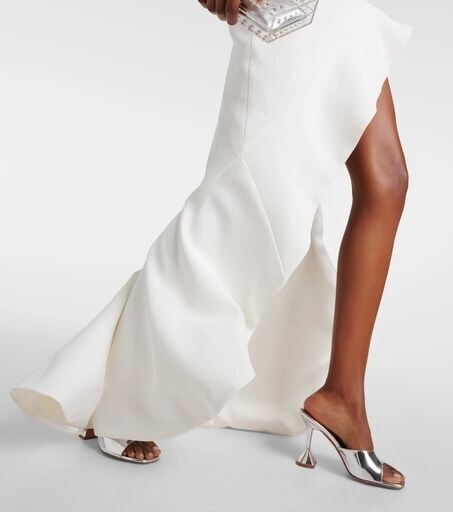 Maticevski Strapless Ruffled Evening Gown
