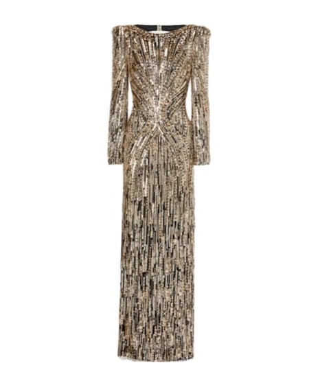 Jenny Packham Avalon Sequined Gown - Green