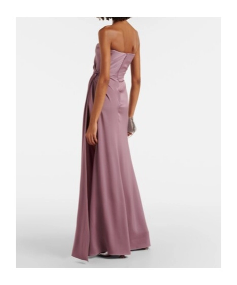 Alex Perry Strapless Satin Crepe Gown