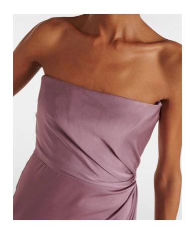 Alex Perry Strapless Satin Crepe Gown