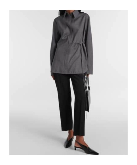 JIL SANDER Belted Wool Shirt