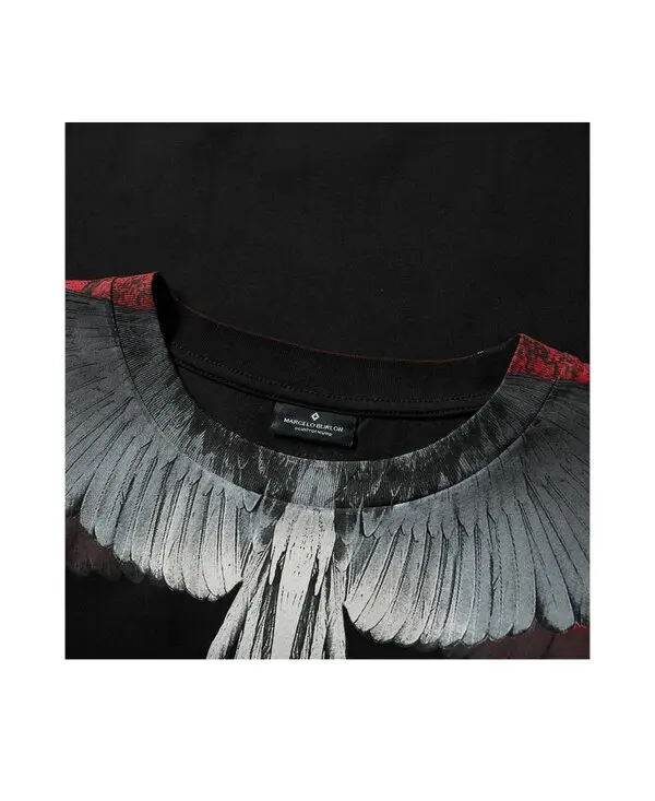 MARCELO BURLON COUNTY OF MILAN Printed Long-sleeved T-shirt - Black