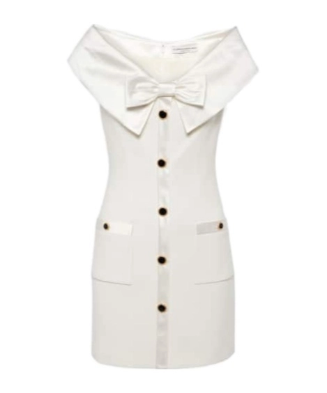 Alessandra Rich Bow-detail Cady Minidress