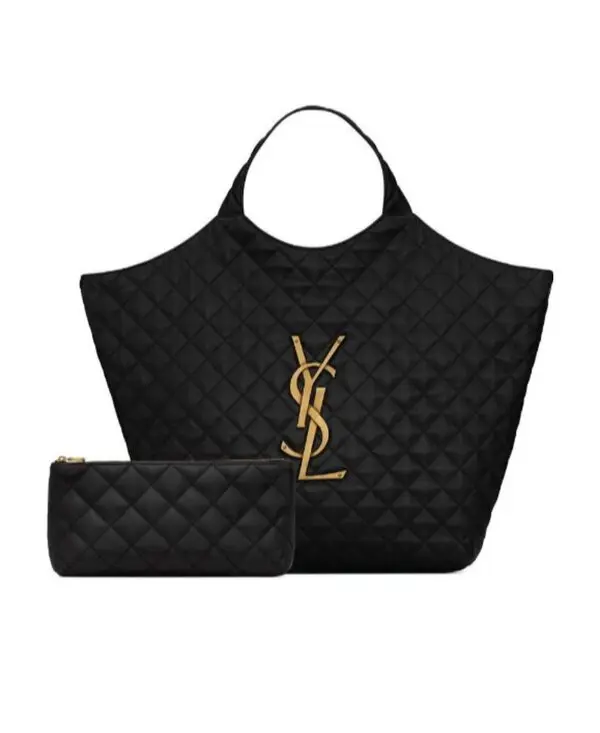 Saint Laurent Icare Maxi Shopping Bag In Quilted Lambskin