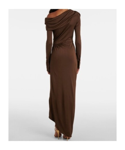 Oscar De La Renta Off-the-shoulder Jersey Gown