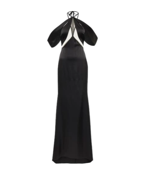 David Koma Off-shoulder Tulle Gown - Black