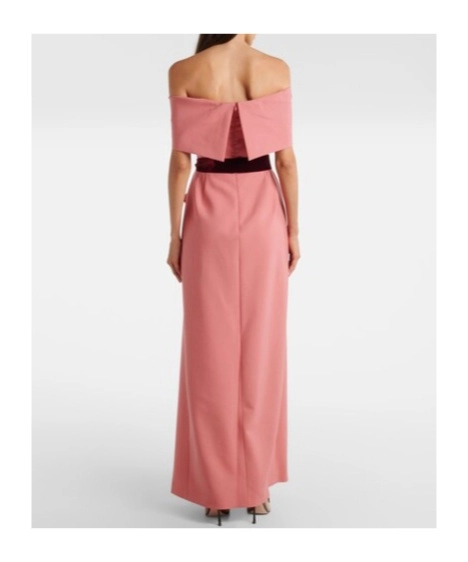 Oscar De La Renta Off-shoulder Wool-blend Gown