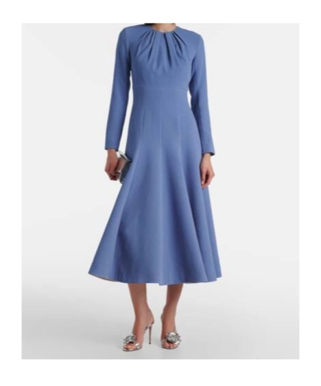 EMILIA WICKSTEAD Belgium Pleated Midi Dress