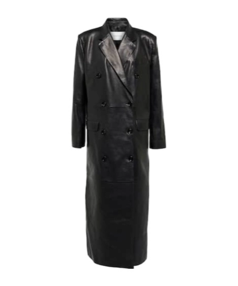 Magda Butrym Double-breasted Leather Coat