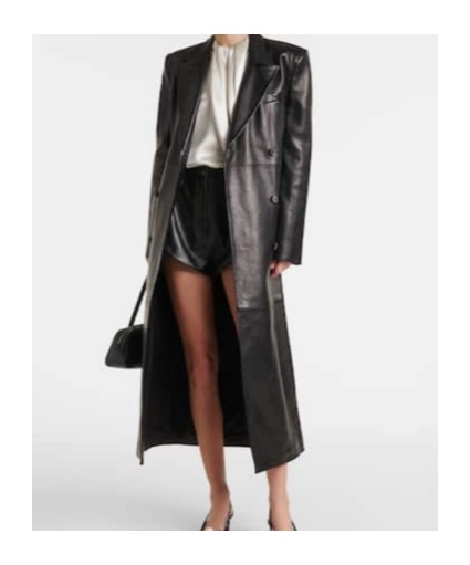Magda Butrym Double-breasted Leather Coat