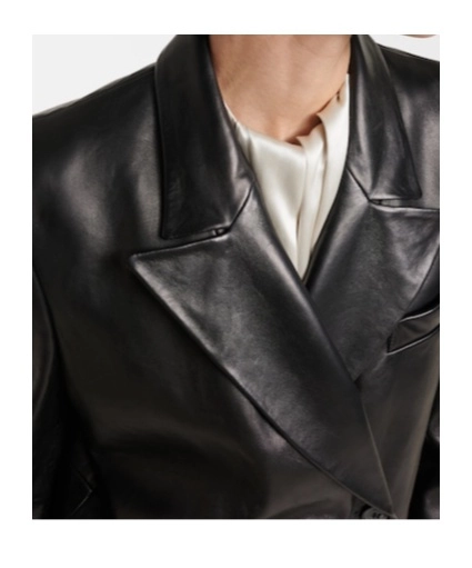 Magda Butrym Double-breasted Leather Coat