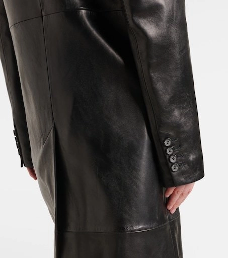 Magda Butrym Double-breasted Leather Coat