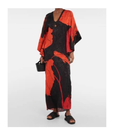 Johanna Ortiz Floral Jacquard Maxi Dress