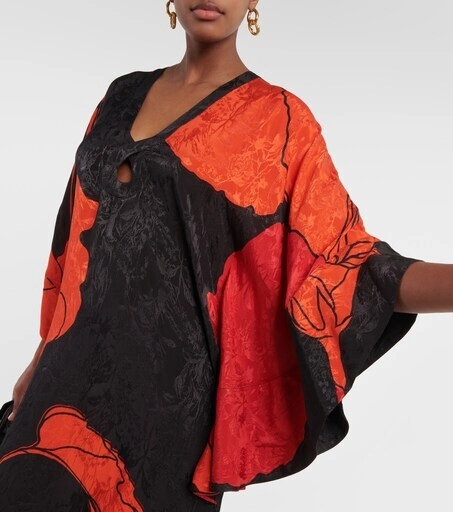 Johanna Ortiz Floral Jacquard Maxi Dress