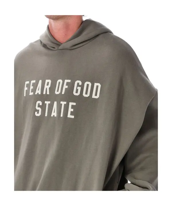 Fear Of God Logo Hooded Sweatshirt