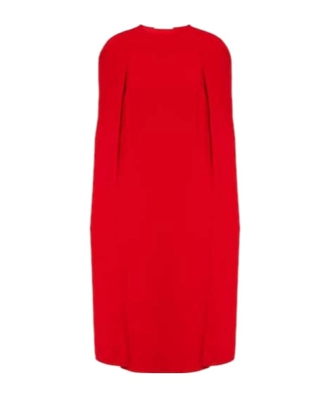 Stella McCartney Caped Midi Dress - Red
