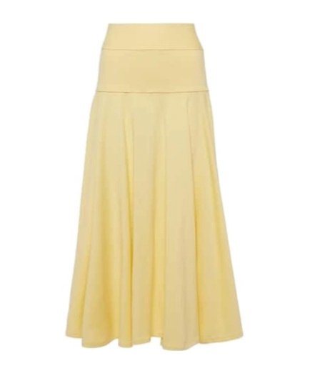 Plan C Pleated Knit Midi Skirt
