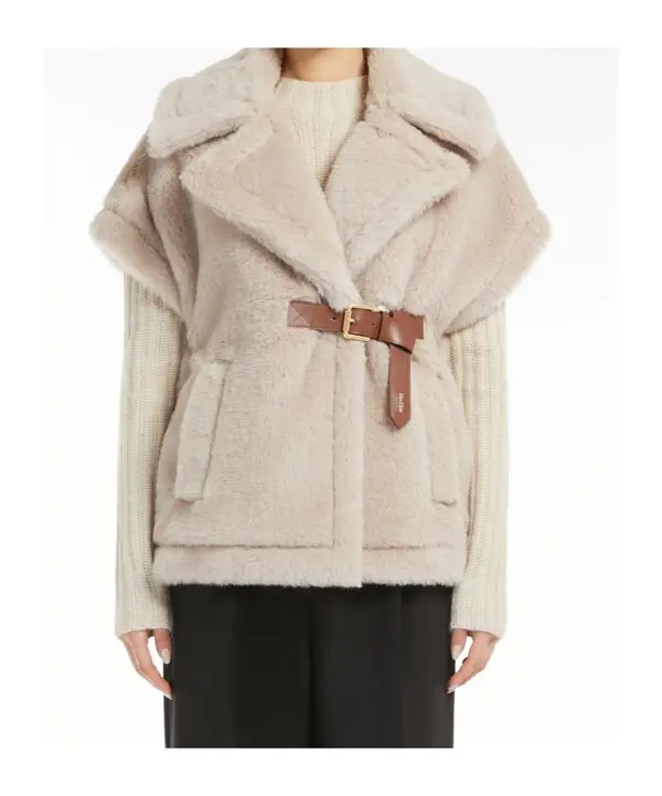 Max Mara Alpaca And Wool Teddy Cape