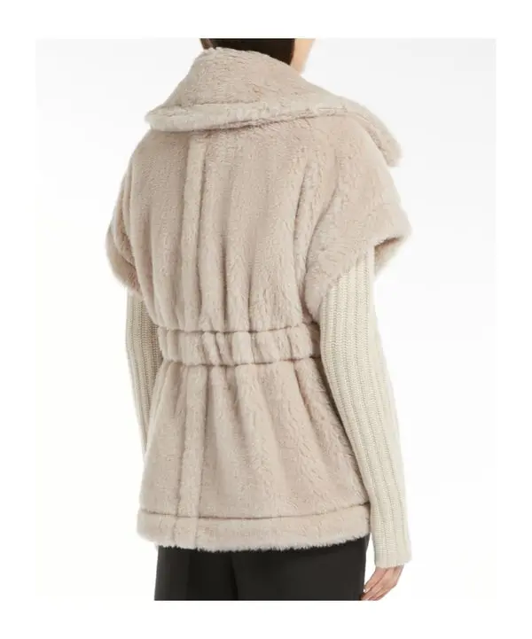 Max Mara Alpaca And Wool Teddy Cape