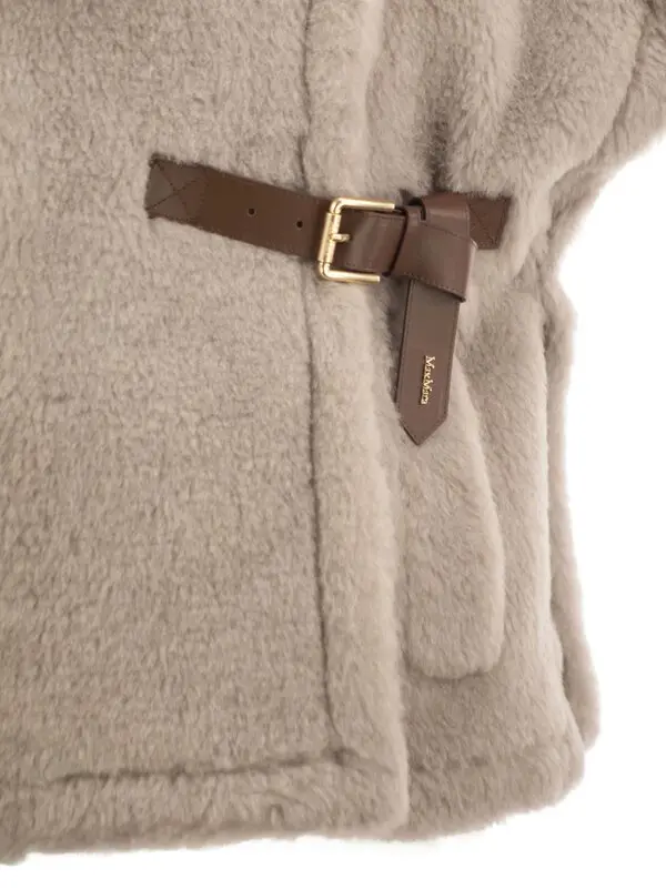 Max Mara Cropped Biker Jacket With Belt