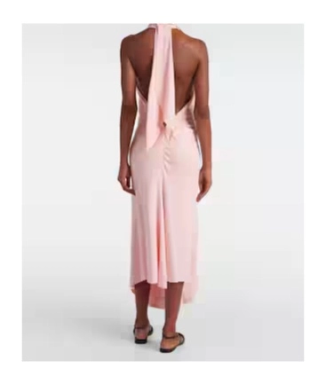 Victoria Beckham Draped Crêpe Midi Dress