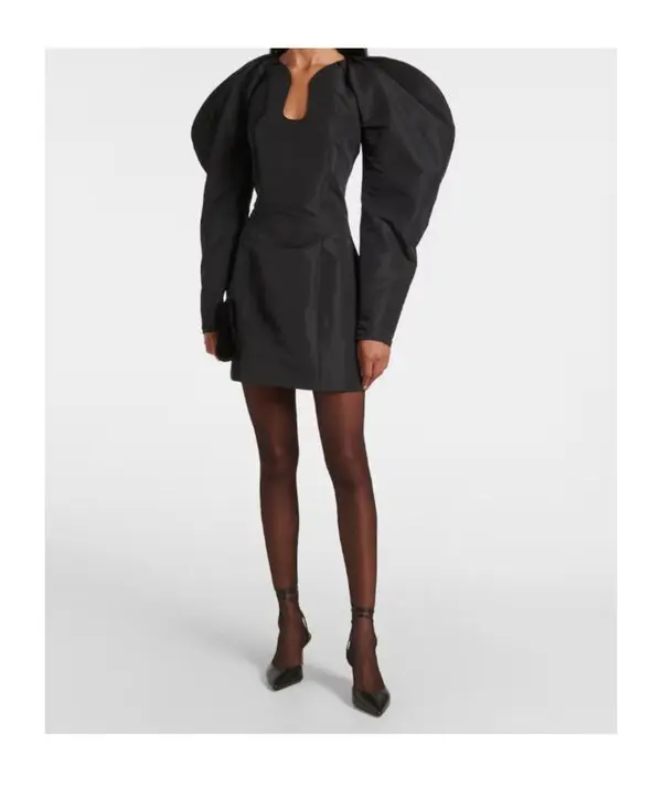 Nina Ricci Pleated Taffeta Minidress