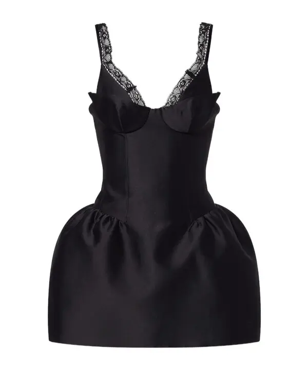SHUSHU/TONG Lace-trimmed Minidress