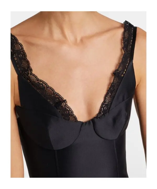 SHUSHU/TONG Lace-trimmed Minidress