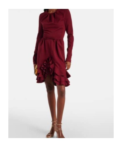 Giambattista Valli Ruffled Crêpe Mini Dress