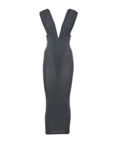 Alex Perry Ruched Crêpe Jersey Midi Dress - Black