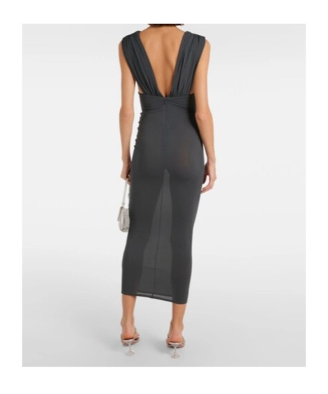 Alex Perry Ruched Crêpe Jersey Midi Dress