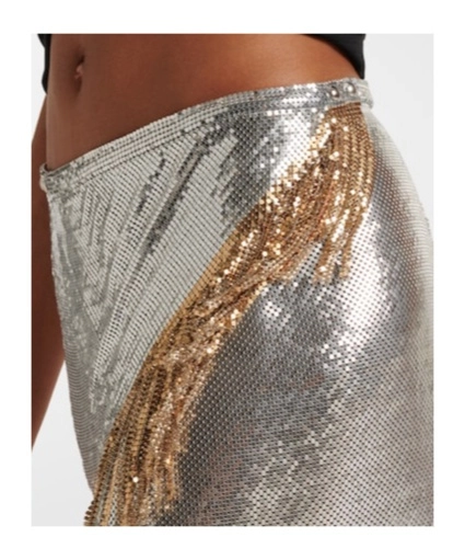 Rabanne Chainmail Asymmetric Midi Skirt