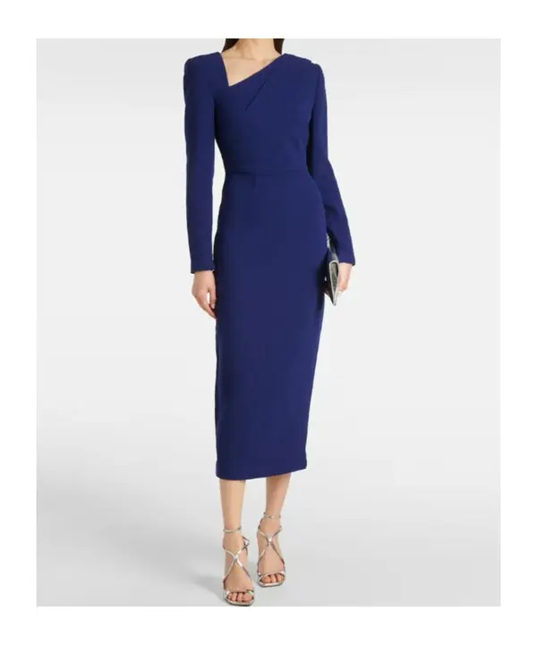 Roland Mouret Wool Crêpe Midi Dress