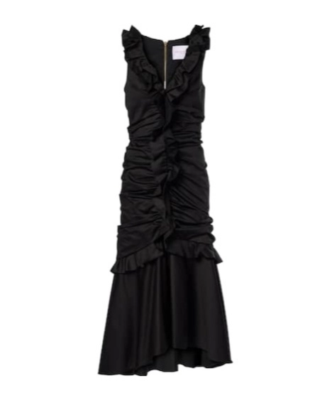 Carolina Herrera Ruffled Cotton-blend Midi Dress