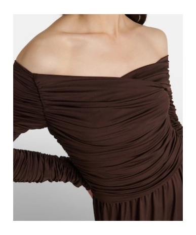 Altuzarra Charlotte Off-shoulder Jersey Maxi Dress