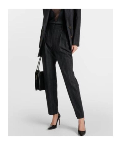 BLAZÉ MILANO Pinstripe Wool Straight Pants
