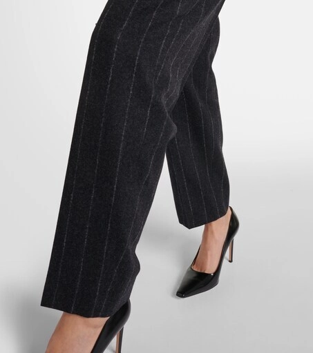 BLAZÉ MILANO Pinstripe Wool Straight Pants