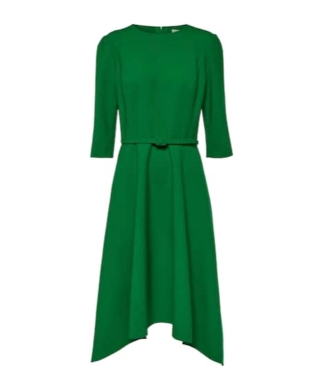 Oscar De La Renta Wool-blend Midi Dress - Green