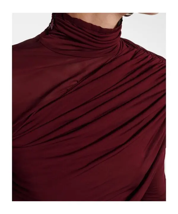 MUGLER Perspective Pleated Dress