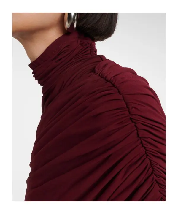 MUGLER Perspective Pleated Dress