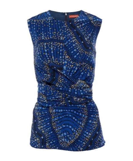 Altuzarra Pleated Silk Top