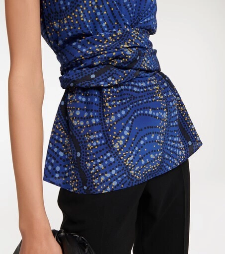 Altuzarra Pleated Silk Top
