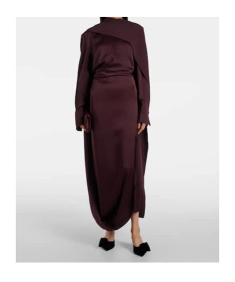 Erdem Draped Satin Midi Dress