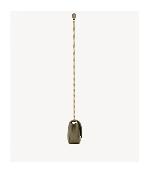 Saint Laurent Loulou Mini Lambskin Bag - Dark Moss
