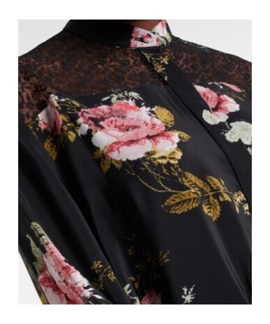 Erdem Floral Silk Crêpe De Chine Minidress