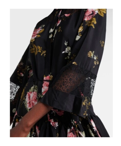 Erdem Floral Silk Crêpe De Chine Minidress