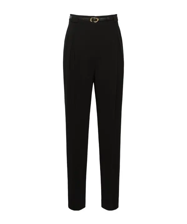 Max Mara Belted Pleated Trousers