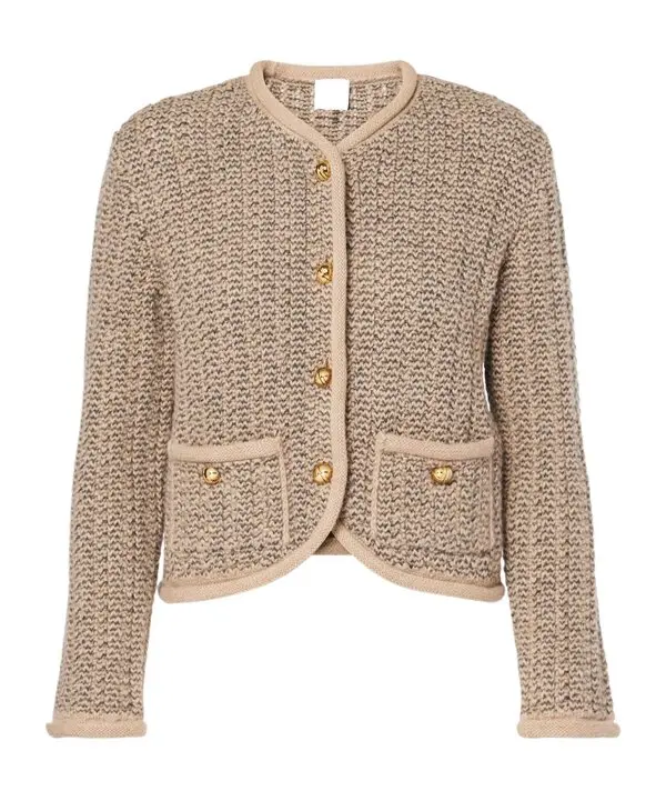 PATOU Button Long-sleeved Sweater - Nude